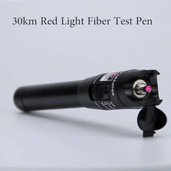 30mw 30km Red Light Test Pen Visual Fault Locator 30km Fiber Laser Test ...