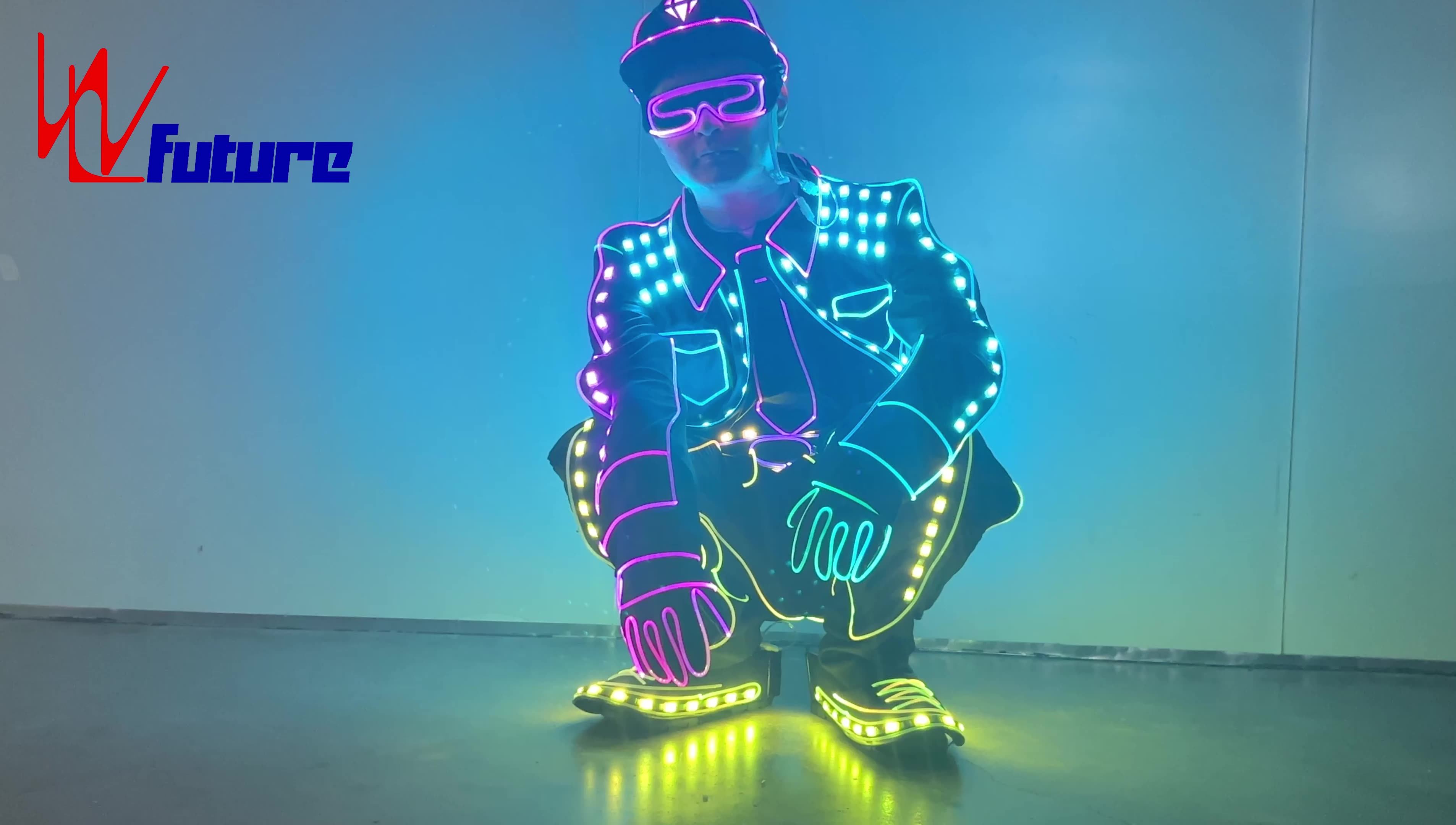 Future Costume For Led Robots Tron Dance Costume With Led Lights - Buy ...