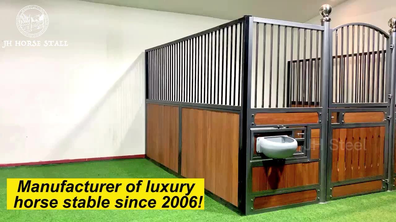 Customized Size Horse Stall Barn Dutch Door Steel Frame Horse Stables ...