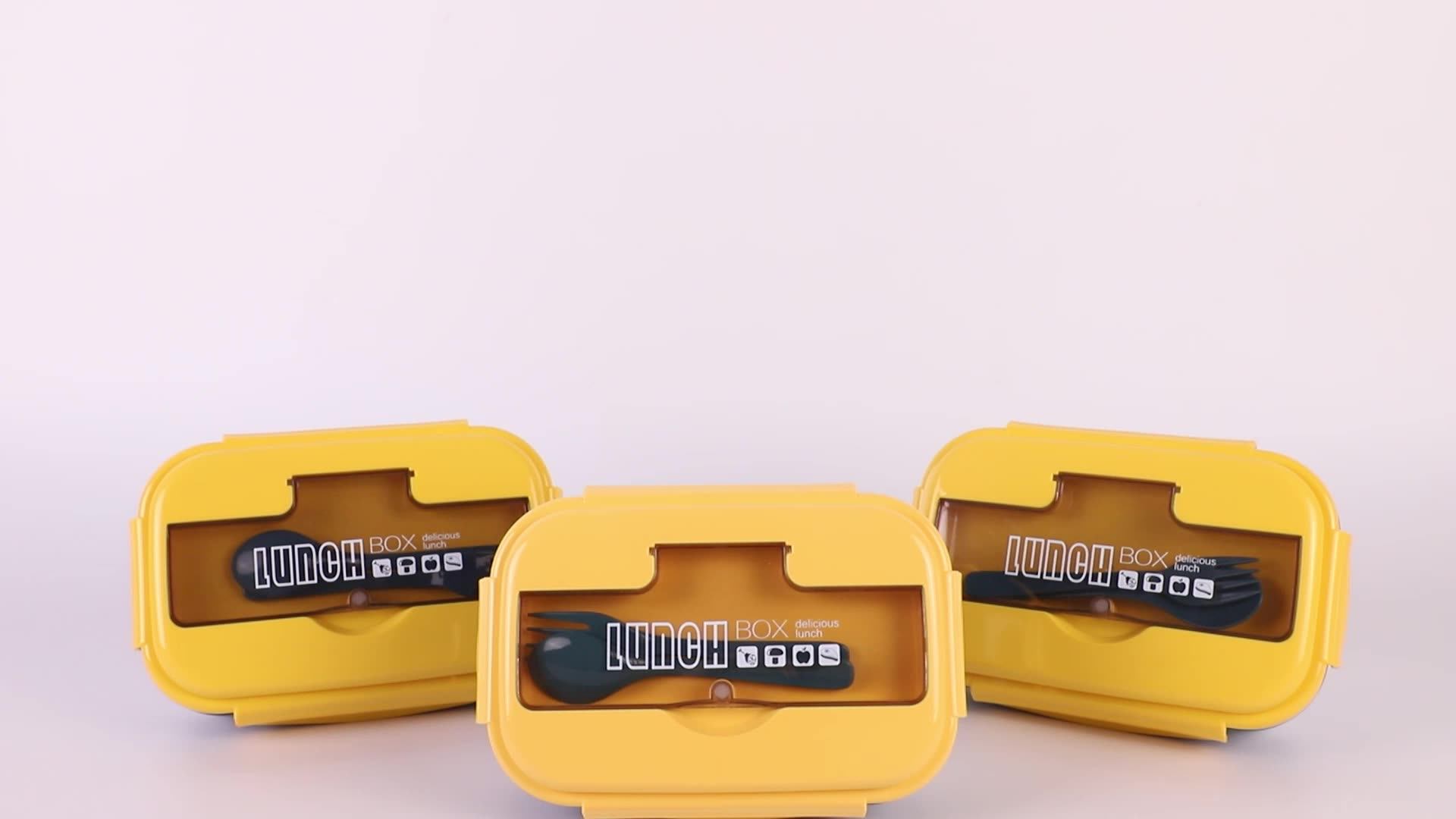 Bpa Free Kitchen Plastic Potluck Lunch Box Food Storage Container Take ...