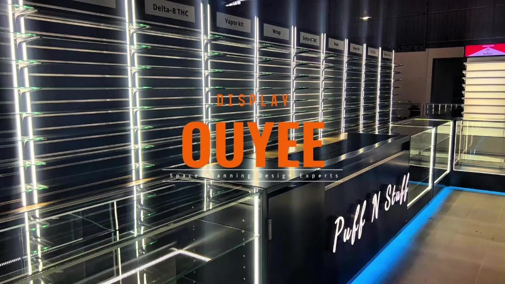 Luxury Store Display Retail Counter Glass Cabinet Showcase Cigarettes ...