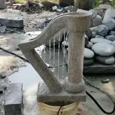Home Garden Stone Water Fountain Water Strings Designed Musical ...