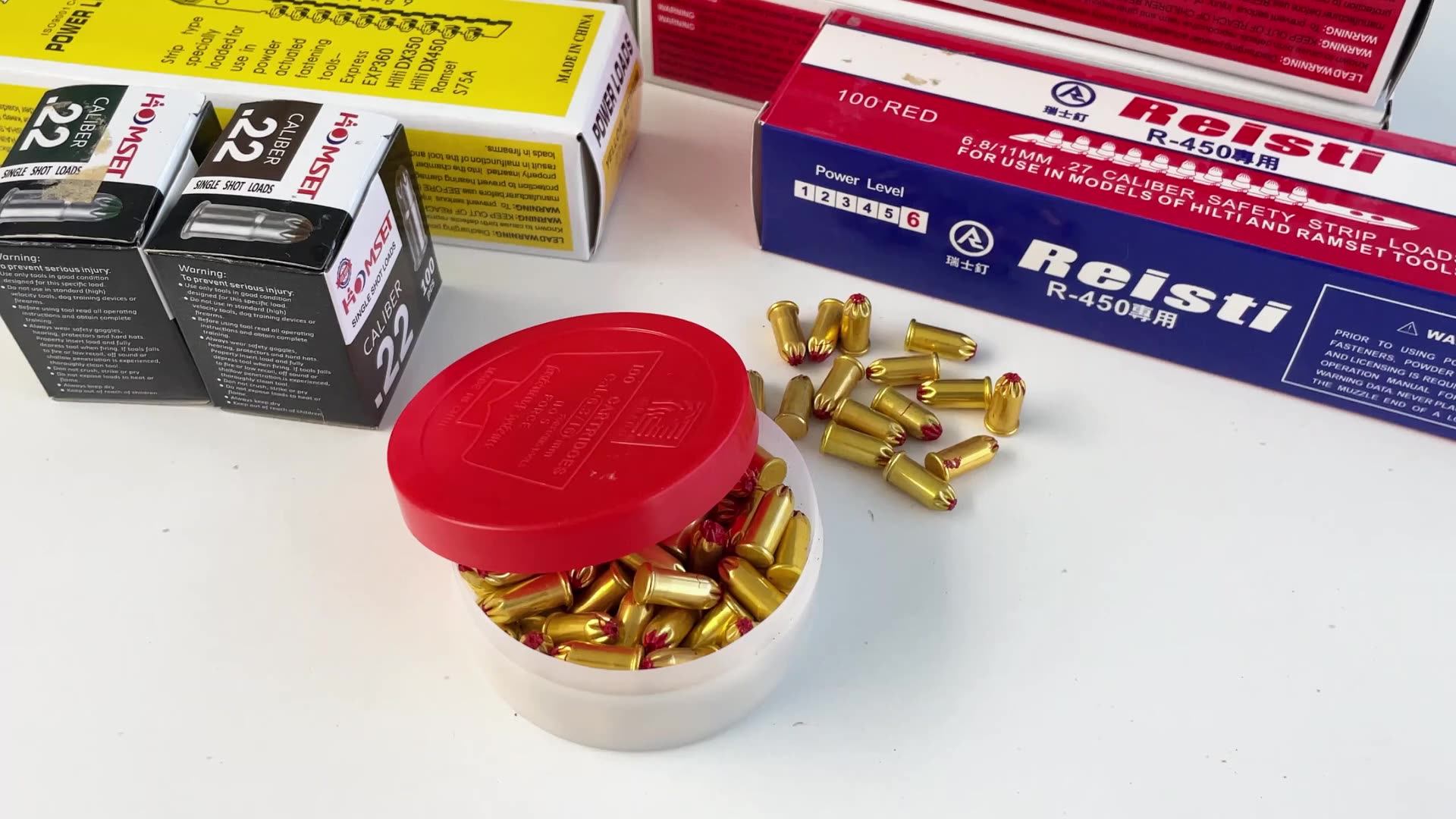 S43 6,3*16 Cartridge Power Loads Red Fastening 25 Nail Gun Bullet ...