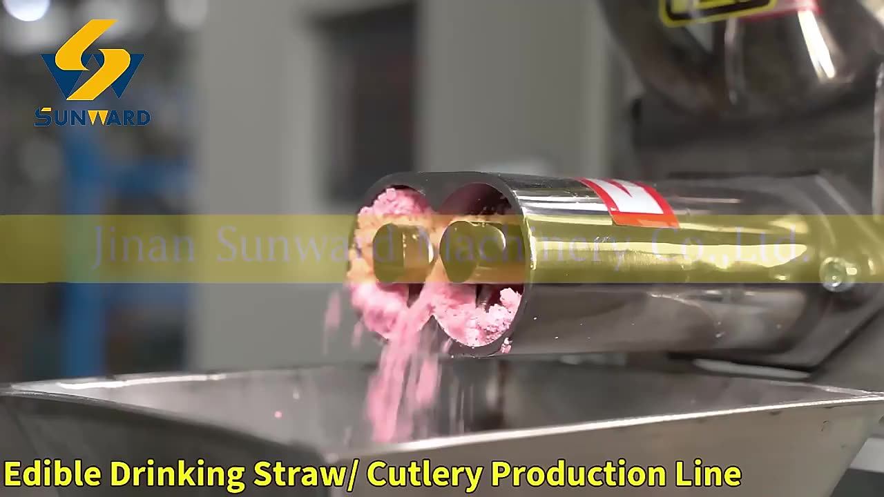 300kg/h Edible Rice Drinking Straws Making Machine Environmental Edible ...