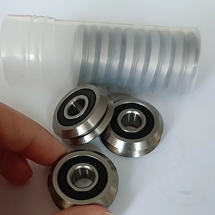 Stainless Steel W Type V Groove Guide Roller Wheel Track Roller Bearing ...