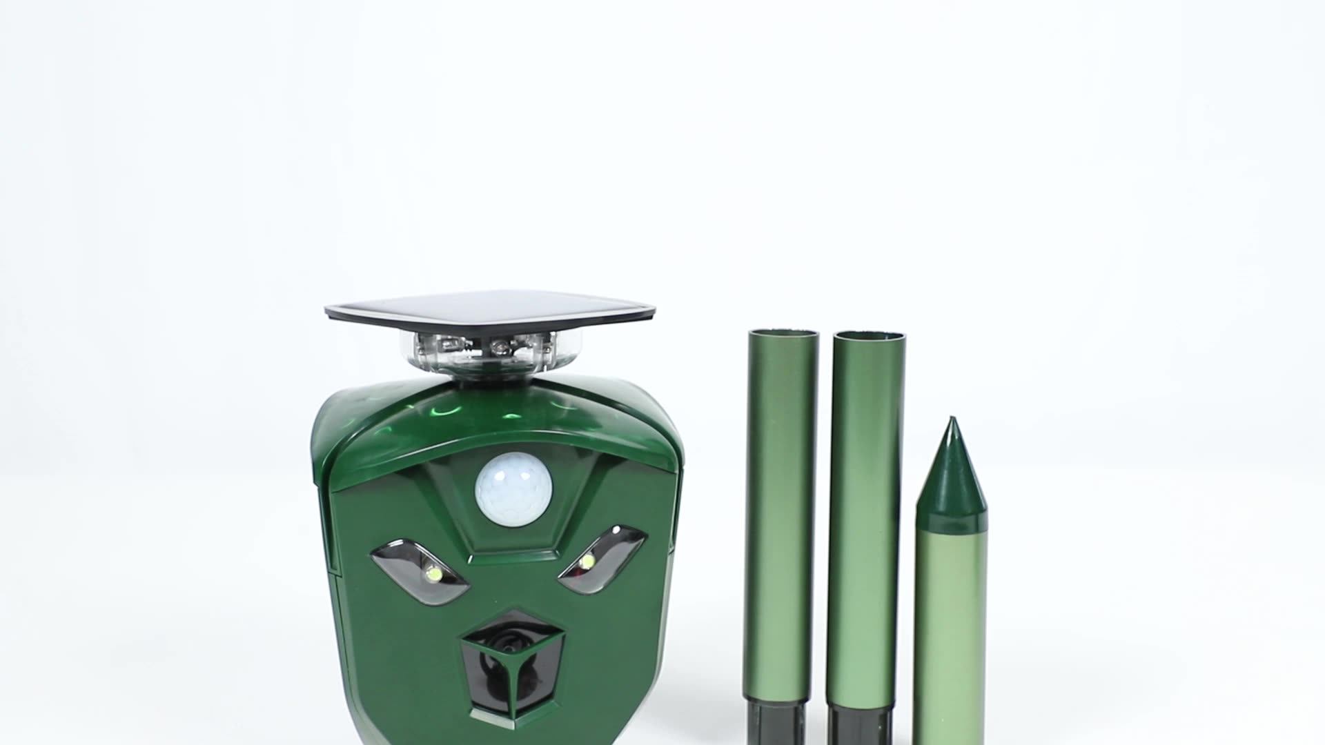 X-pest 2020 Tri-face 360 Smart Outdoor Ultrasonic Animal Repeller Ar16 ...