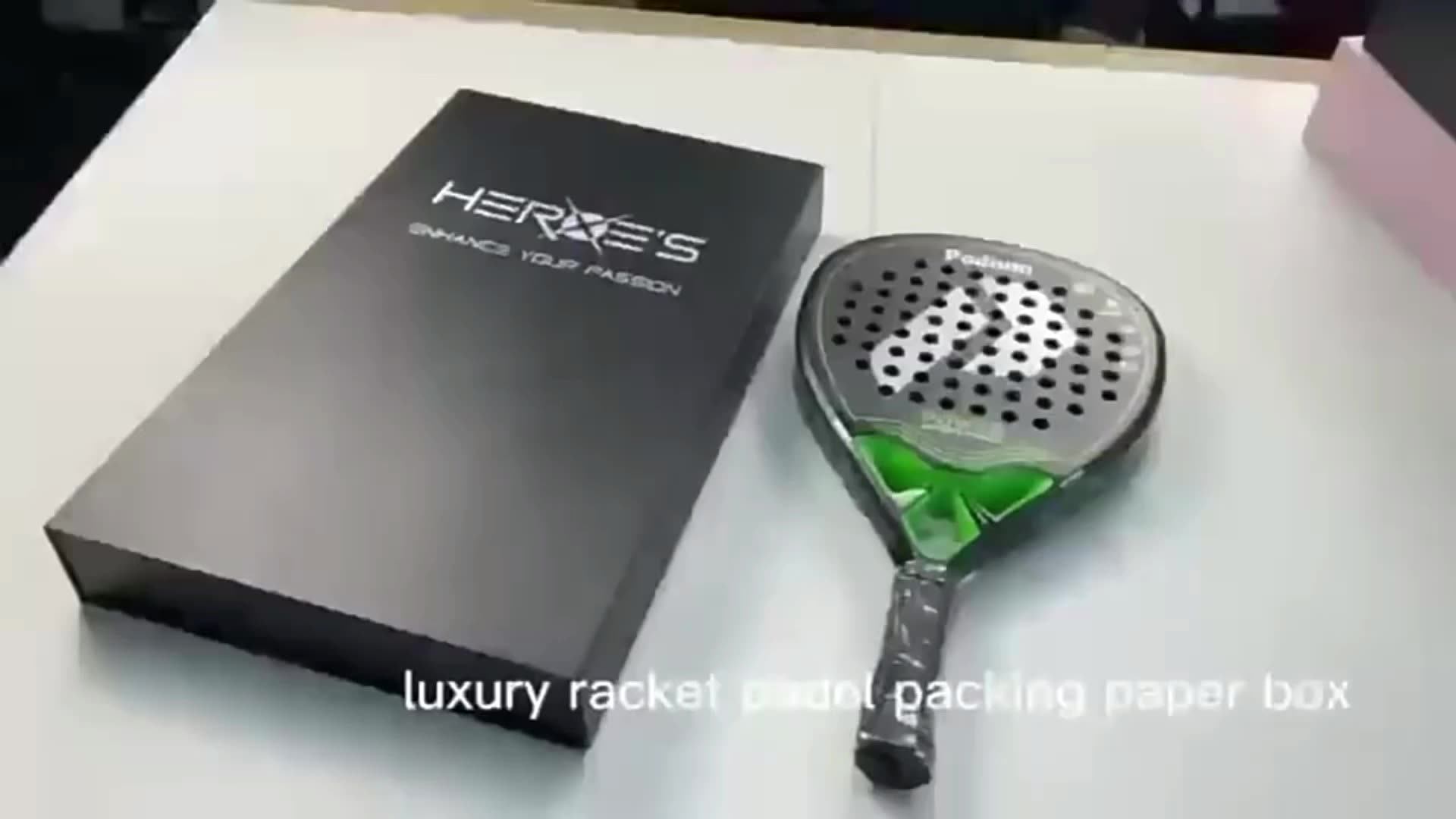 Custom Luxury Premium Rigid Cardboard Pickleball Paddle Set Packaging ...