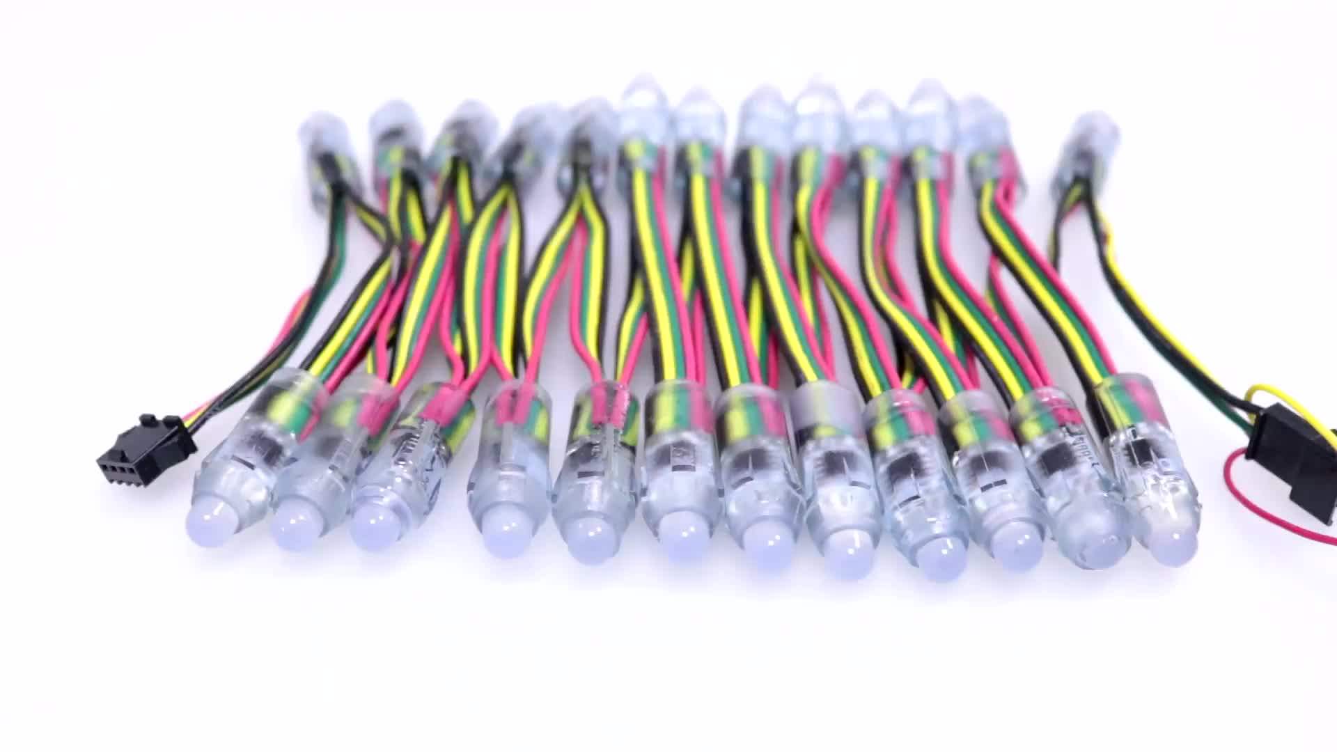 2018 New Arrival Programmable Ws2818 5v 12mm Rgb Led Pixel Light Bullet ...