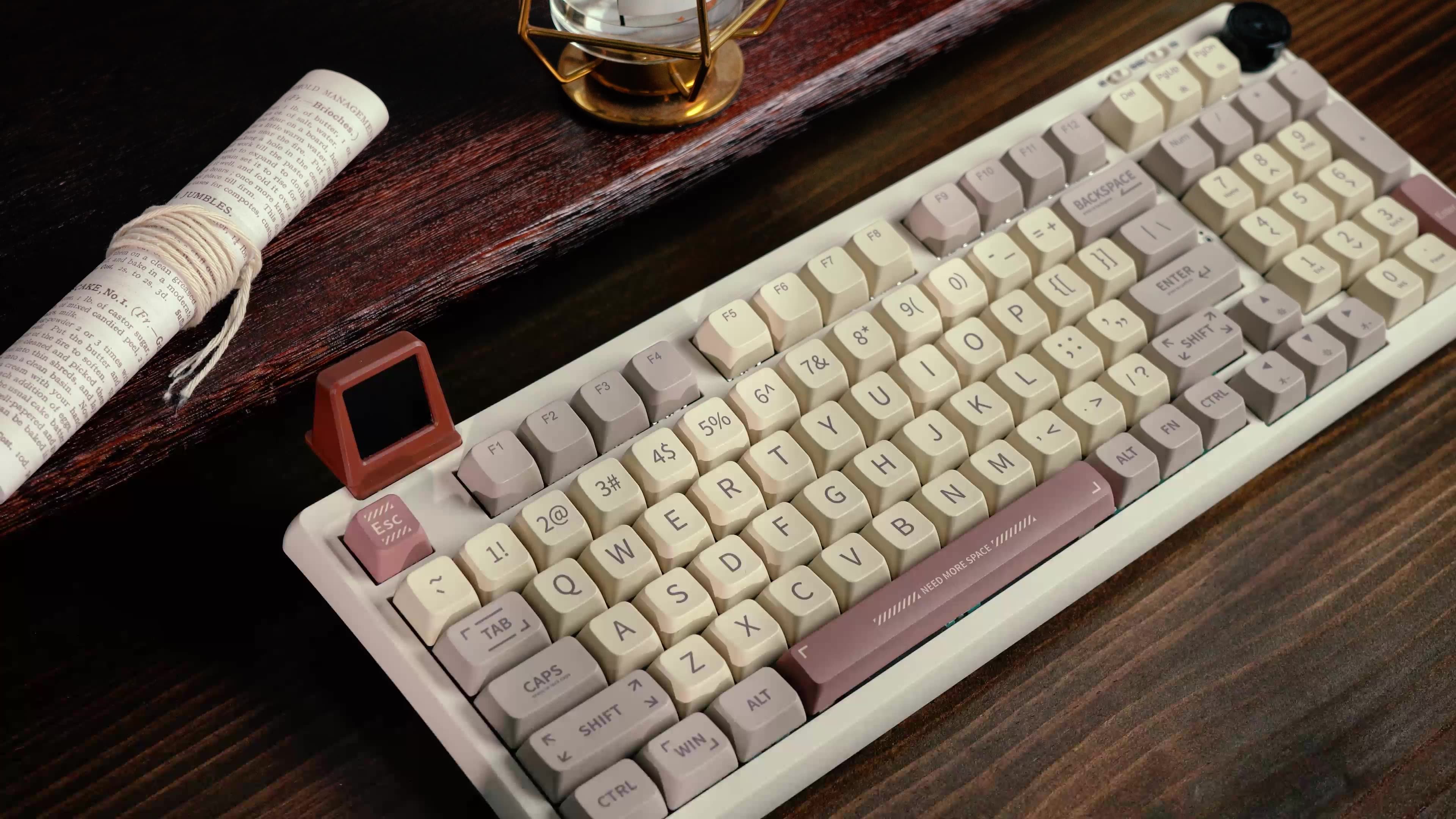 Epomaker Rt100 Retro Keyboard Mini Display Hot Swappable Competitive ...