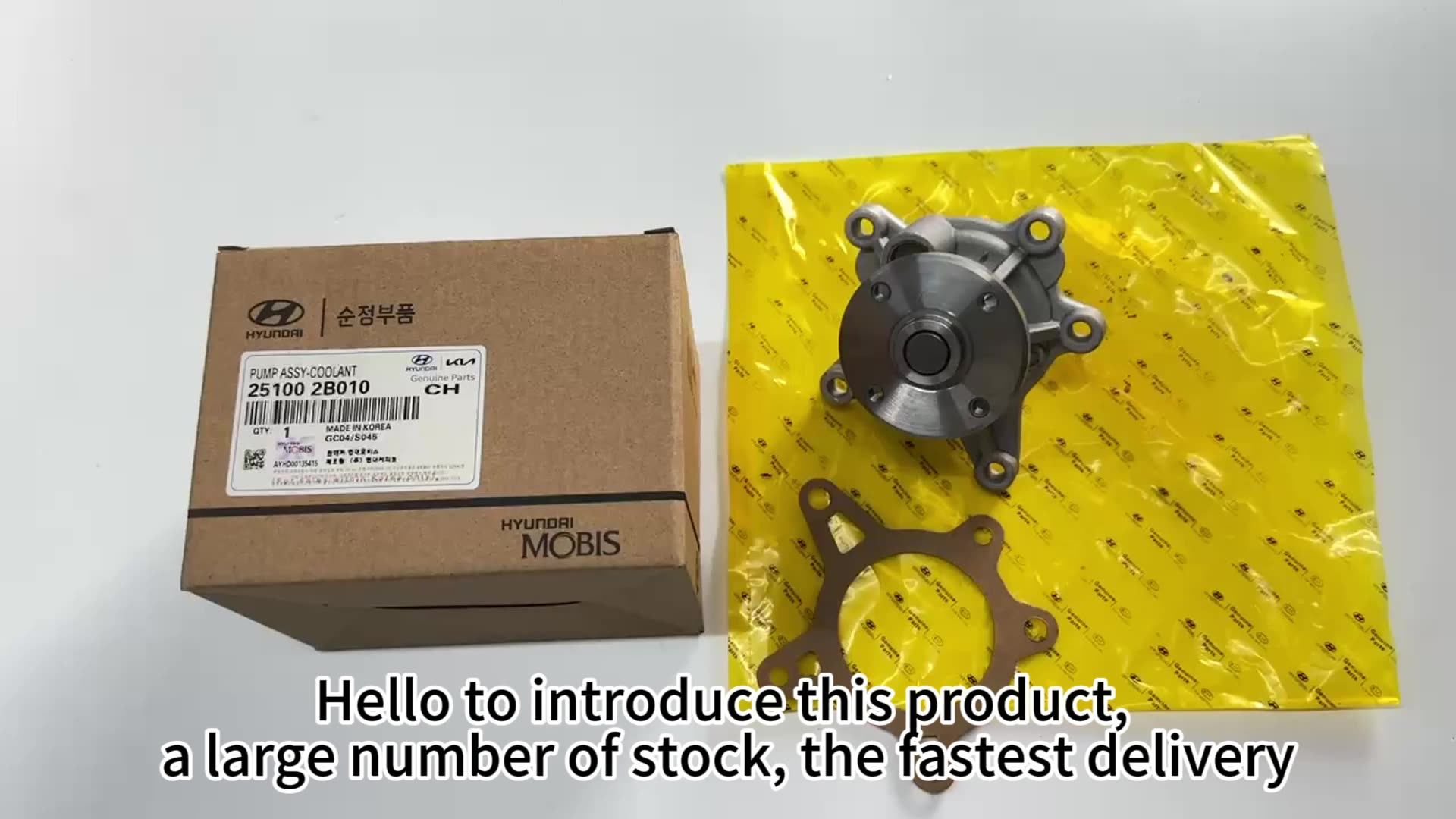 High Original Cooling System 25100-2b010 Water Pump For Hyundai Accent ...