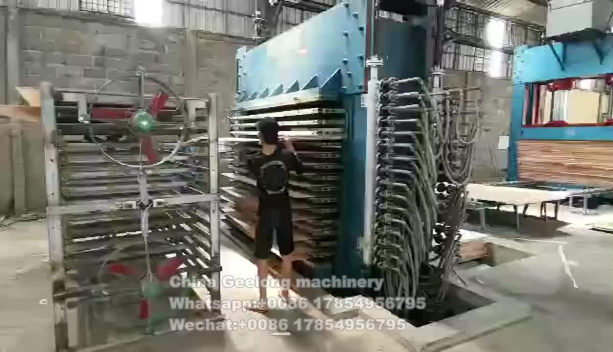 Hot Pressing Machine Plywood Machine 500t 15 Layers Plywood Hot Press ...