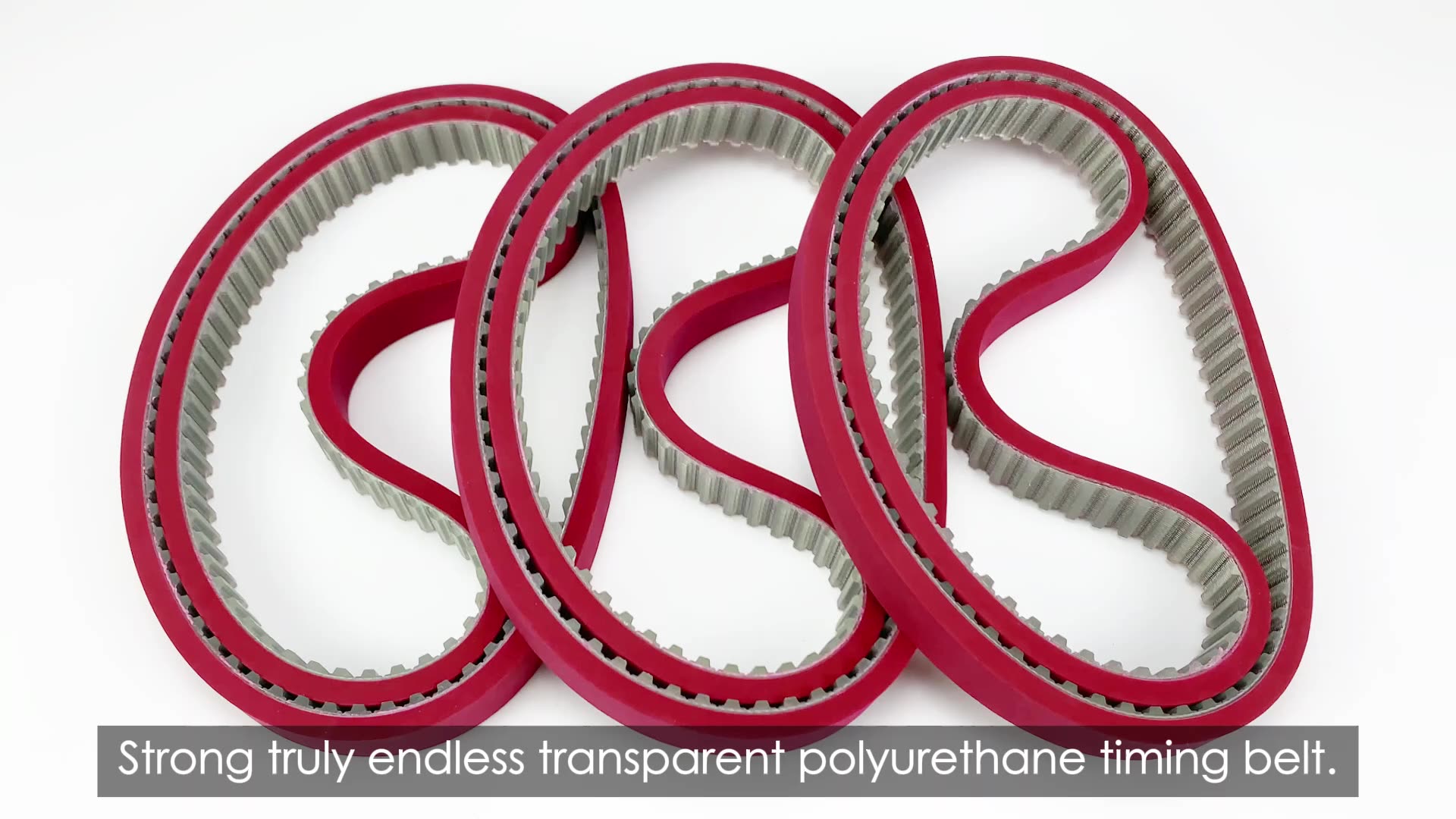 Pull Down Belt Truly Endless Seamless Tpu Transparent Pu Timing Belt With Natural Rubber For ...