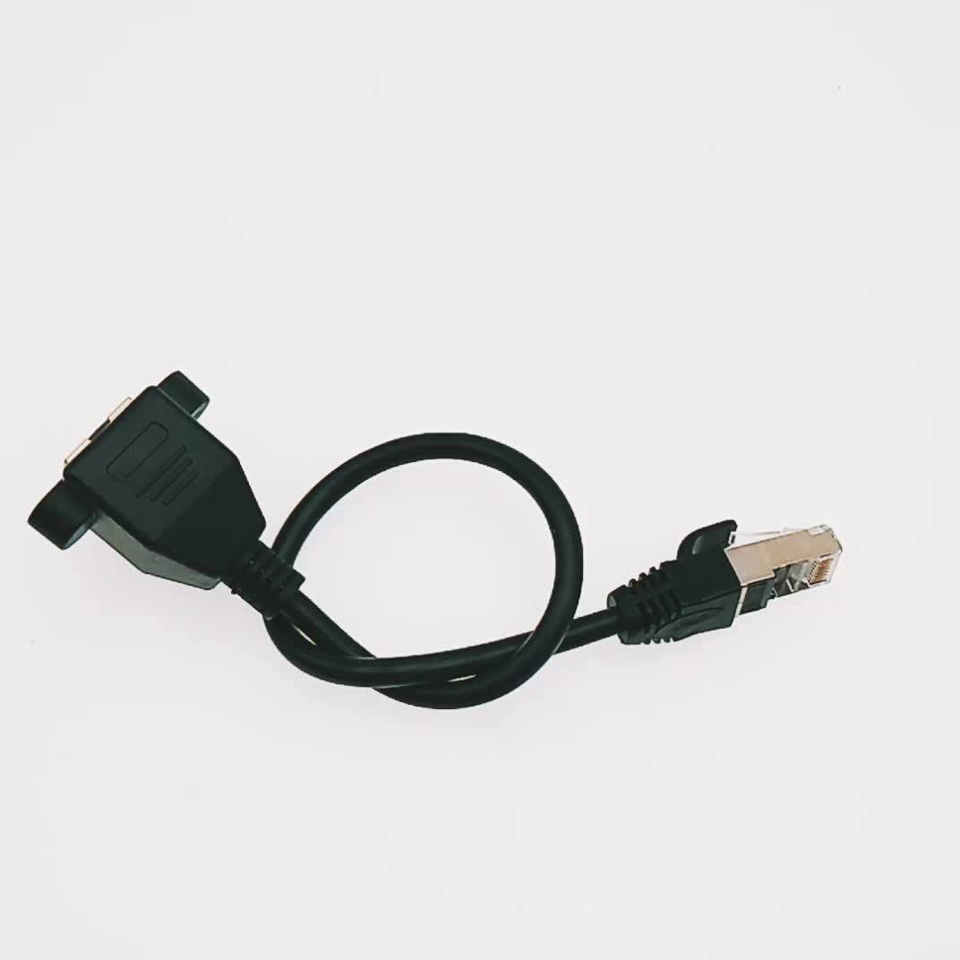 Cat5e Shielded Rj45 Male Female Socket Ethernet Network Screw Panel ...