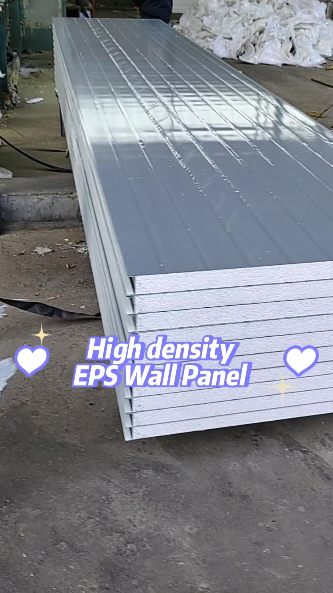 Exterior Foam Wall Panels Roofing Eps Sandwich Panels China Supplier Fireproof Eps Sandwich ...