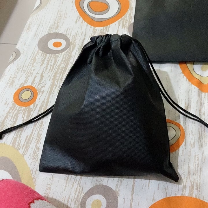 No Shrinking Non Woven String Bag Colorful Nonwoven Drawstring Bag