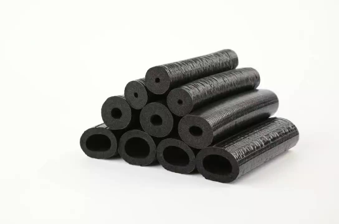 Uv-resistant Polymer Coating Rubber Foam Tube Golden Diamond Rubber ...