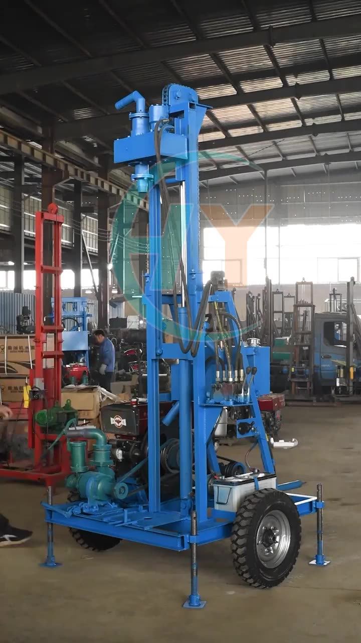 Hiyoung Ground 100m Mobile Perforadora De Pozo De Agua Mini Artesian ...