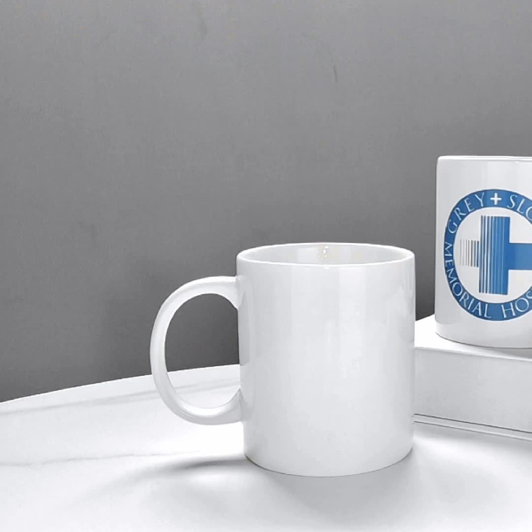 Heat Transfer Sublimated 11 Oz Porcelain Plain White Custom Sublimation ...