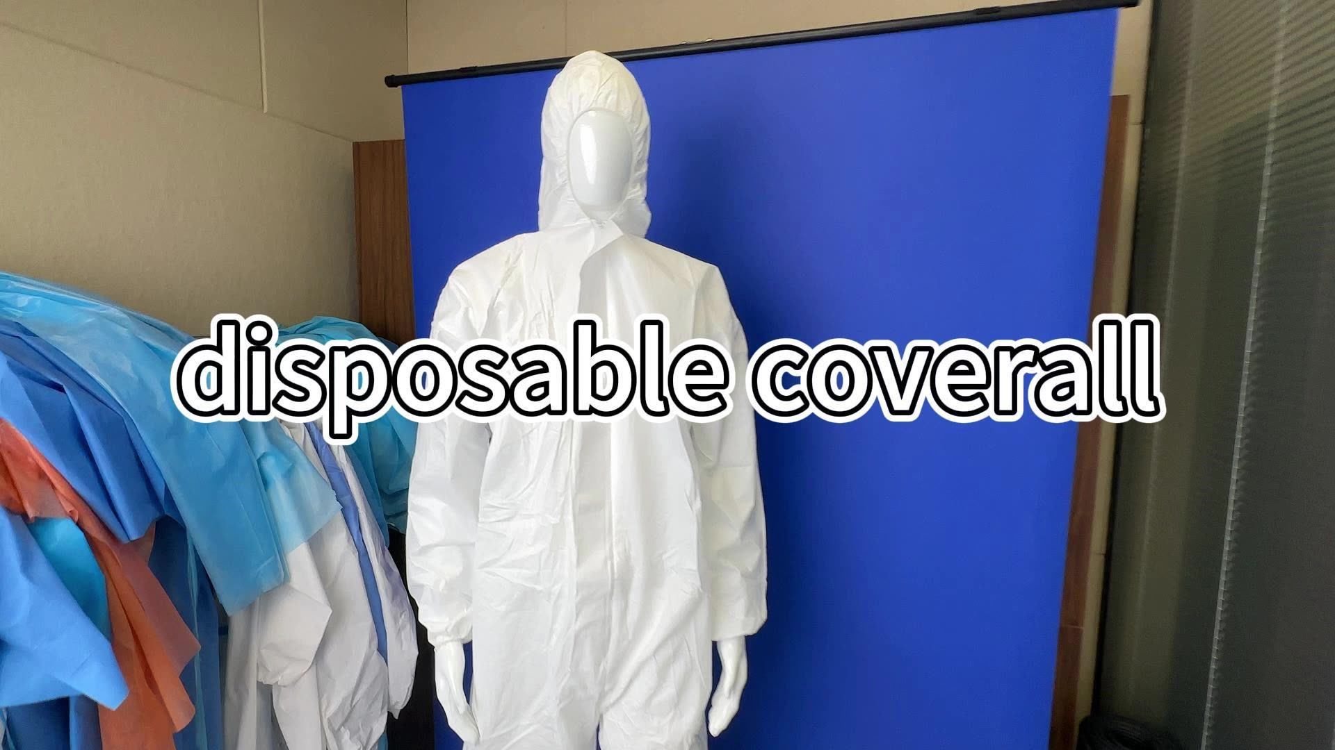 Oem Safety Custom Logo Ppe Coverall Waterproof Type 5 6 Protective ...