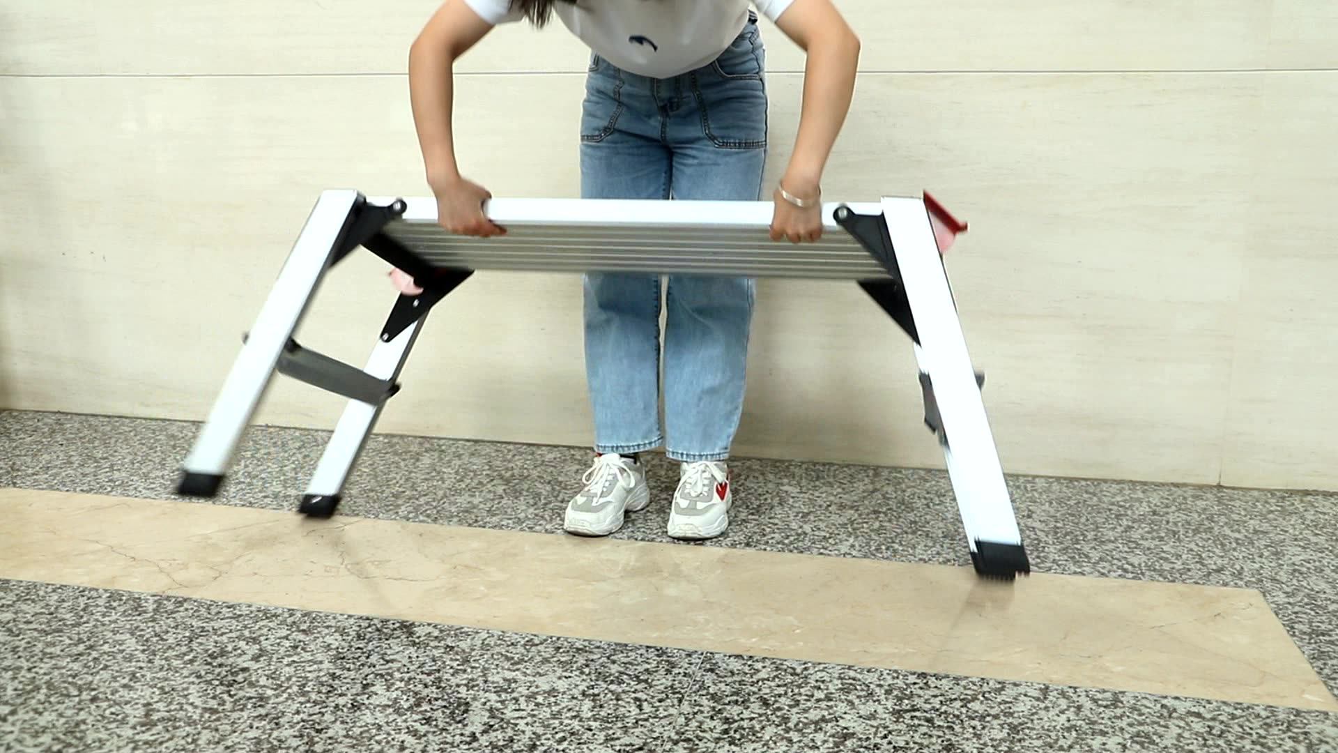 Youngman Odd Job Platform Step Ladder Decorators Work Bench Folding ...