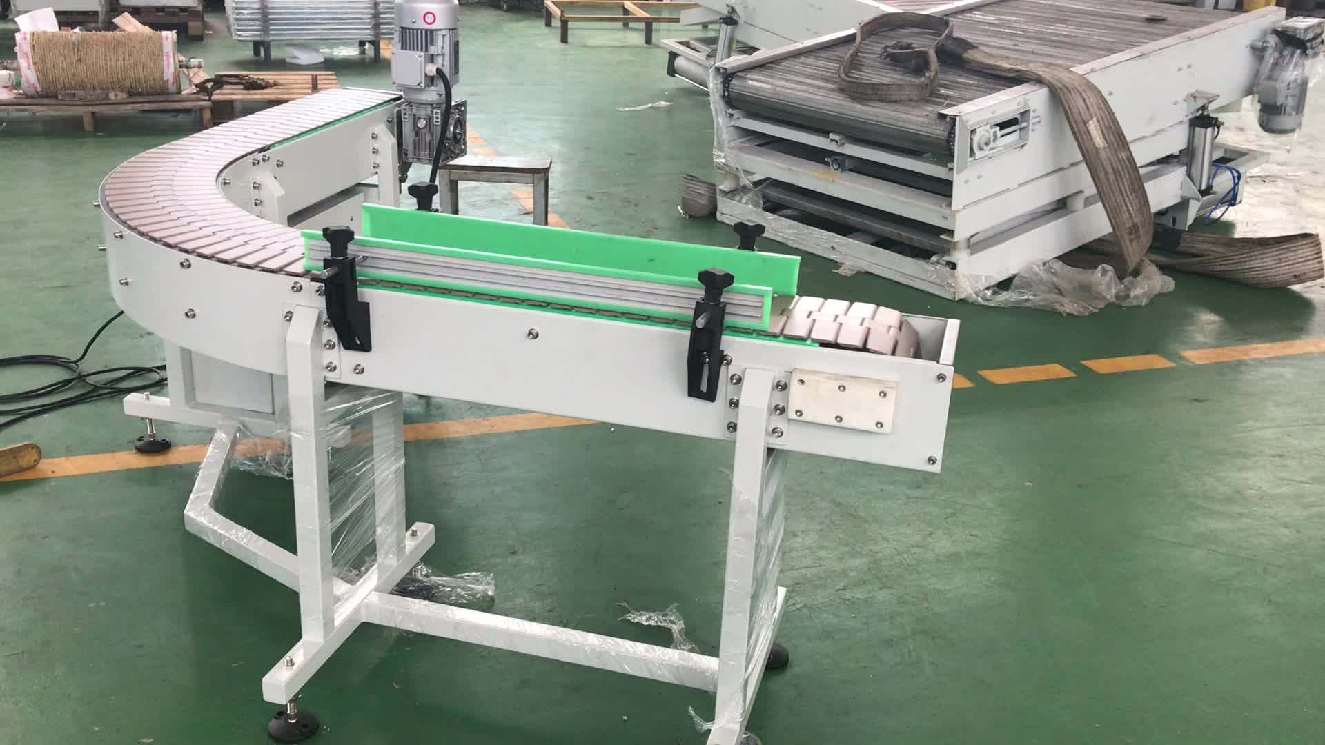 Chain Board Conveyor Slat Plastic Chain Transfer Conveyor With Motor ...