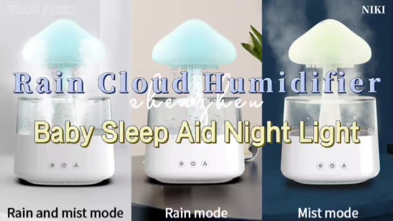Oem New Updated Model 2024 Rain Drop Humidifier Essential Oil Diffuser ...