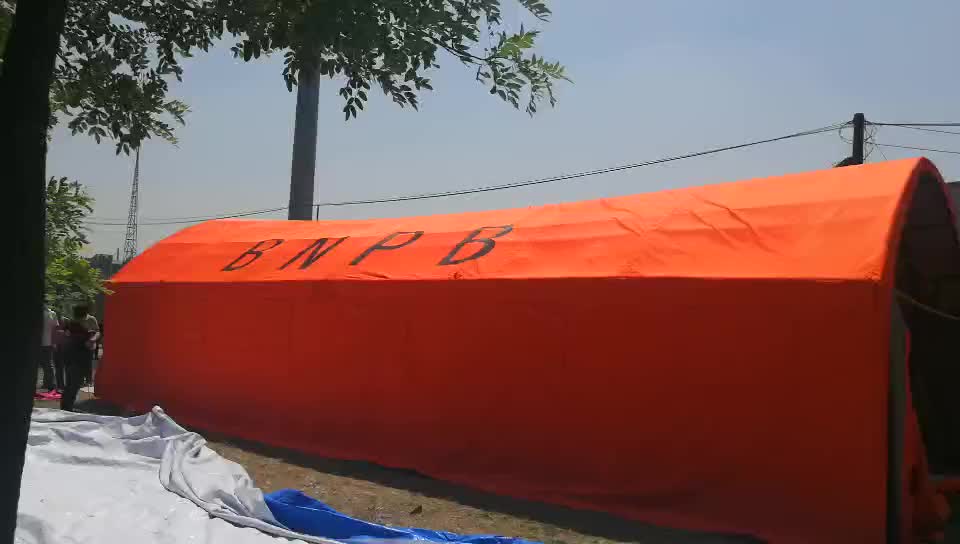 Emergency Tube Un Survival Shelter Large Natural Disaster Relief Tent ...