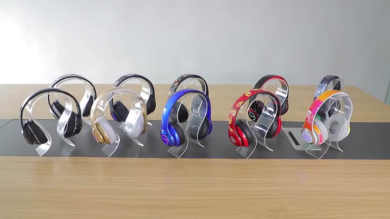 Bh7 Led 7 Colors Light Changing Custom Logo Wireless Bt Earpiece ...