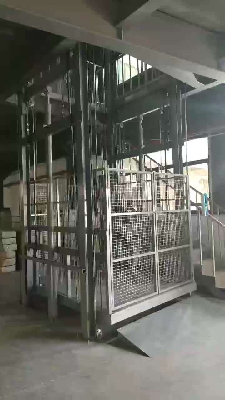 Warehouse Fixed Loading And Unloading Elevator Factory Guide Rail ...