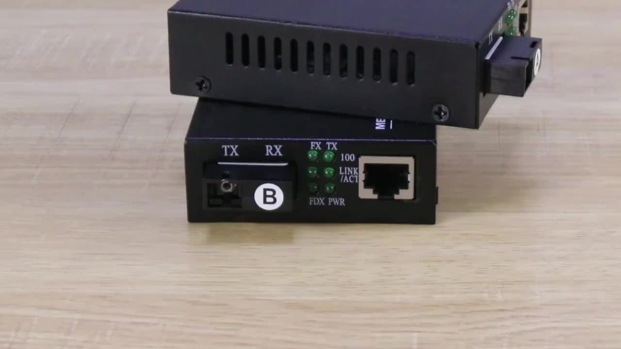 10/100m 1310/1550nm Sc Single Mode Fiber Optical Media Converter Single ...