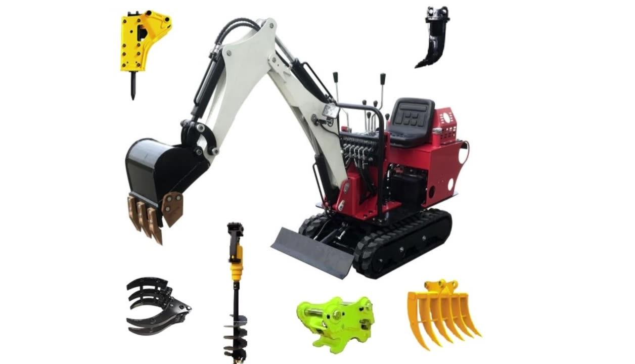 Micro Escavadeira 800kg Mini Excavators Bucket Capacity 0.02m3 Earth ...