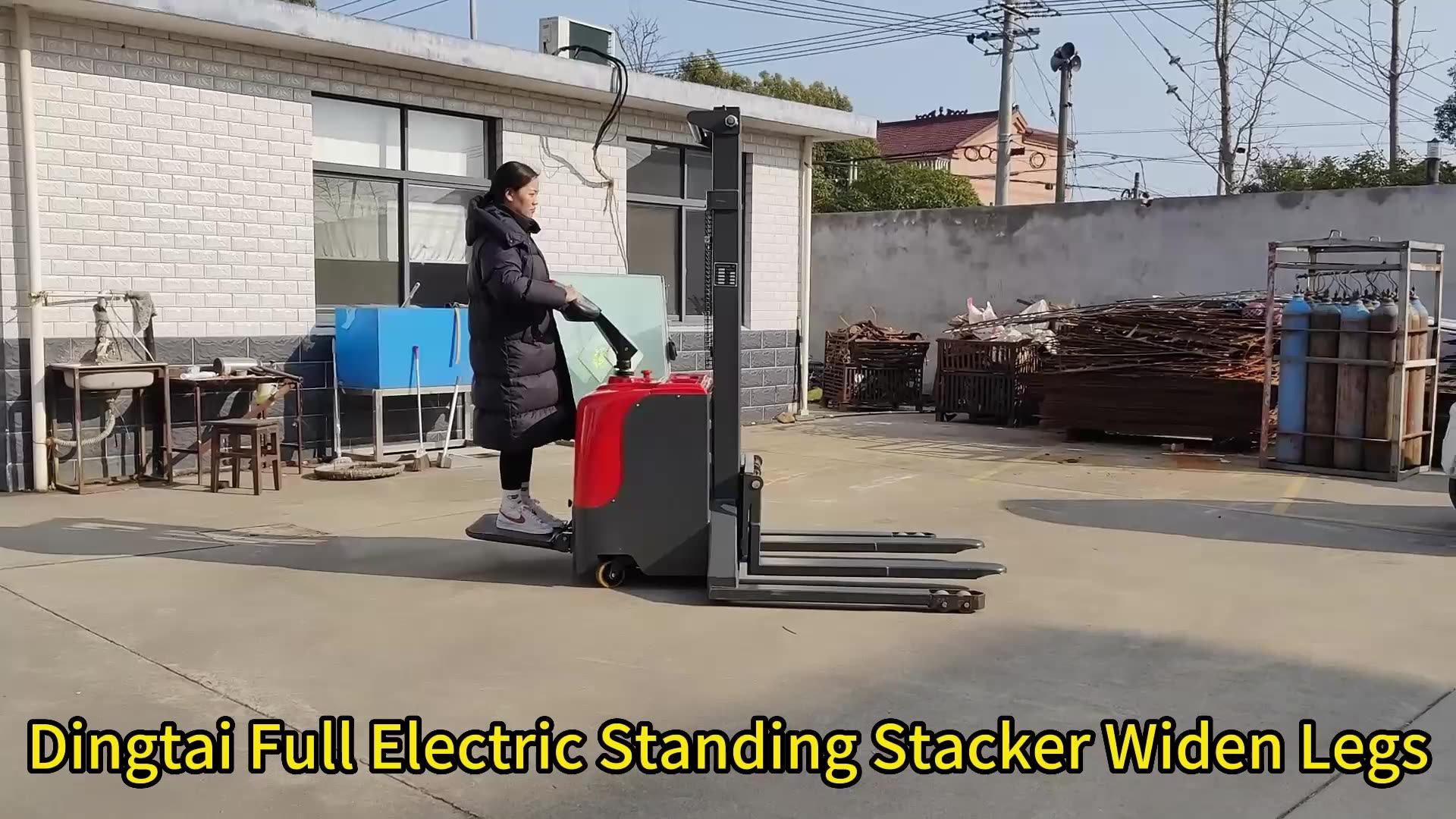 Full Electric Pallet Forklift Stacker 1500kg 2 Ton 2 M-5.5m With ...