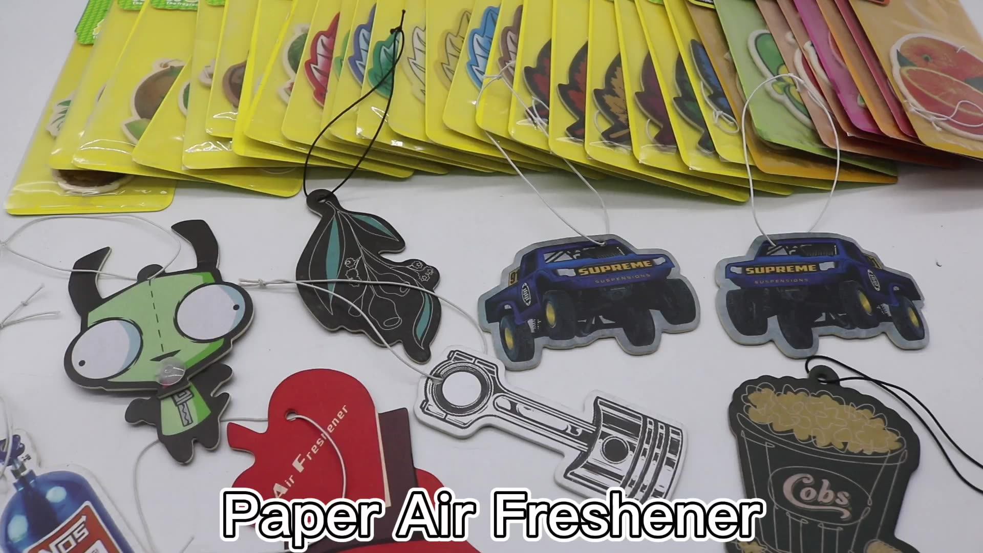 Promotional Perfume Car Hanging Air Freshener Custom Scented Paper Car ...