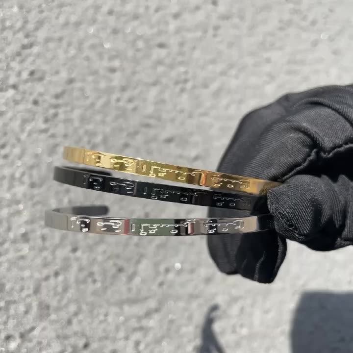 Wholesale Arabic Ayatul Kursi Cuff C Personalized Bracelet Allah Islam ...