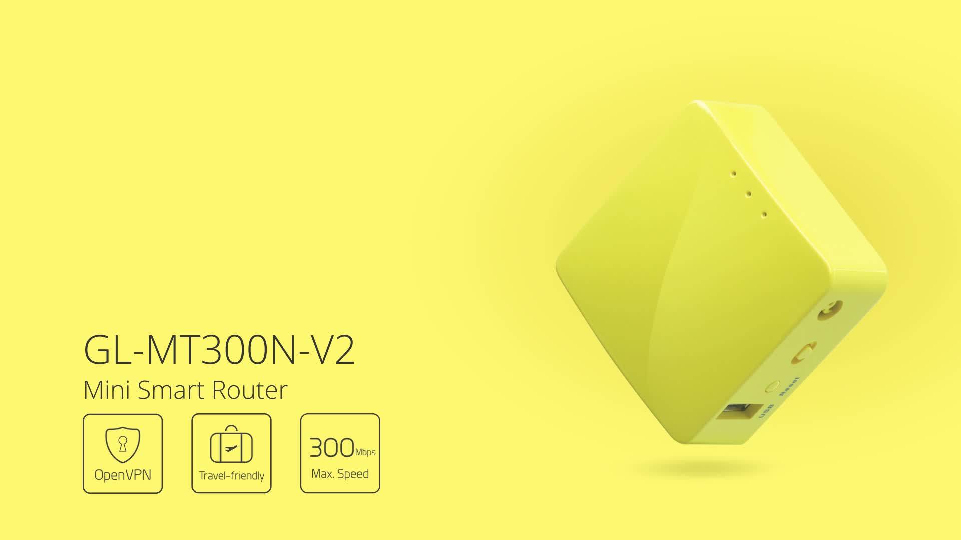 Gl.inet Gl-mt300n-v2 Travel Internet Repeater Wifi Router Openwrt - Buy ...