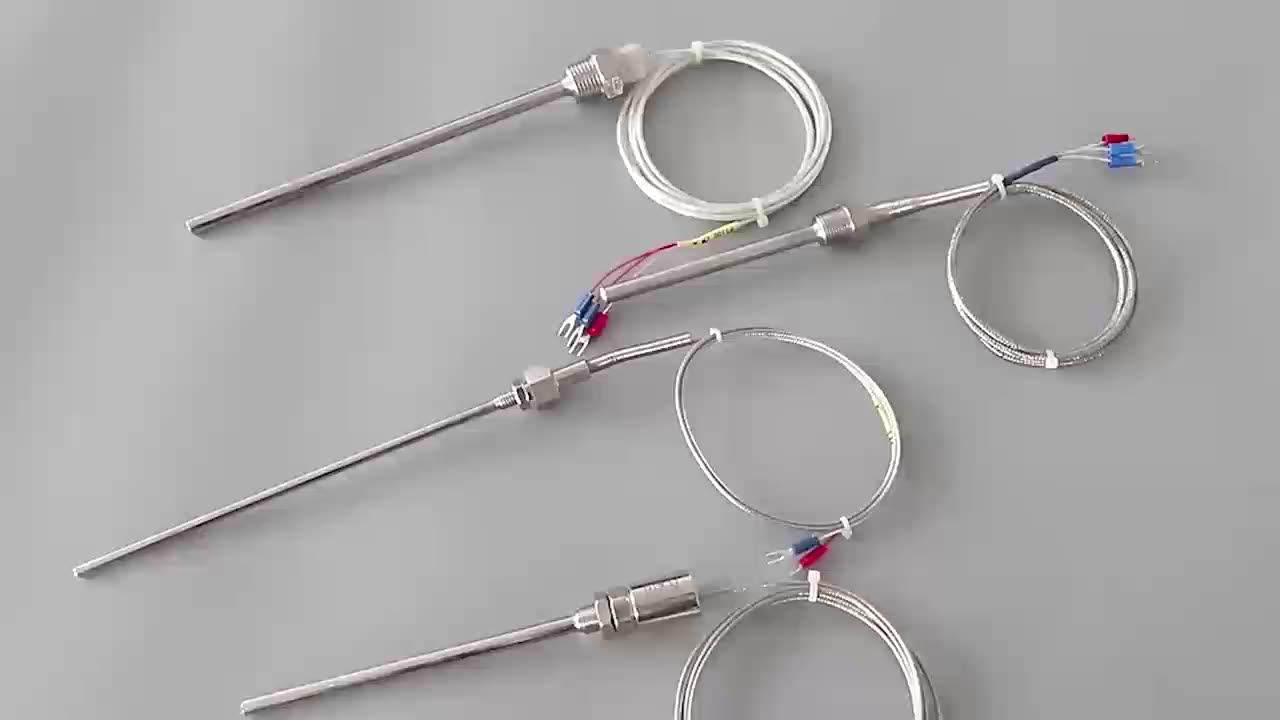 High Quality 3-wire Rtd Pt100 Thermocouple For 300c 600c M6 Screw Type ...