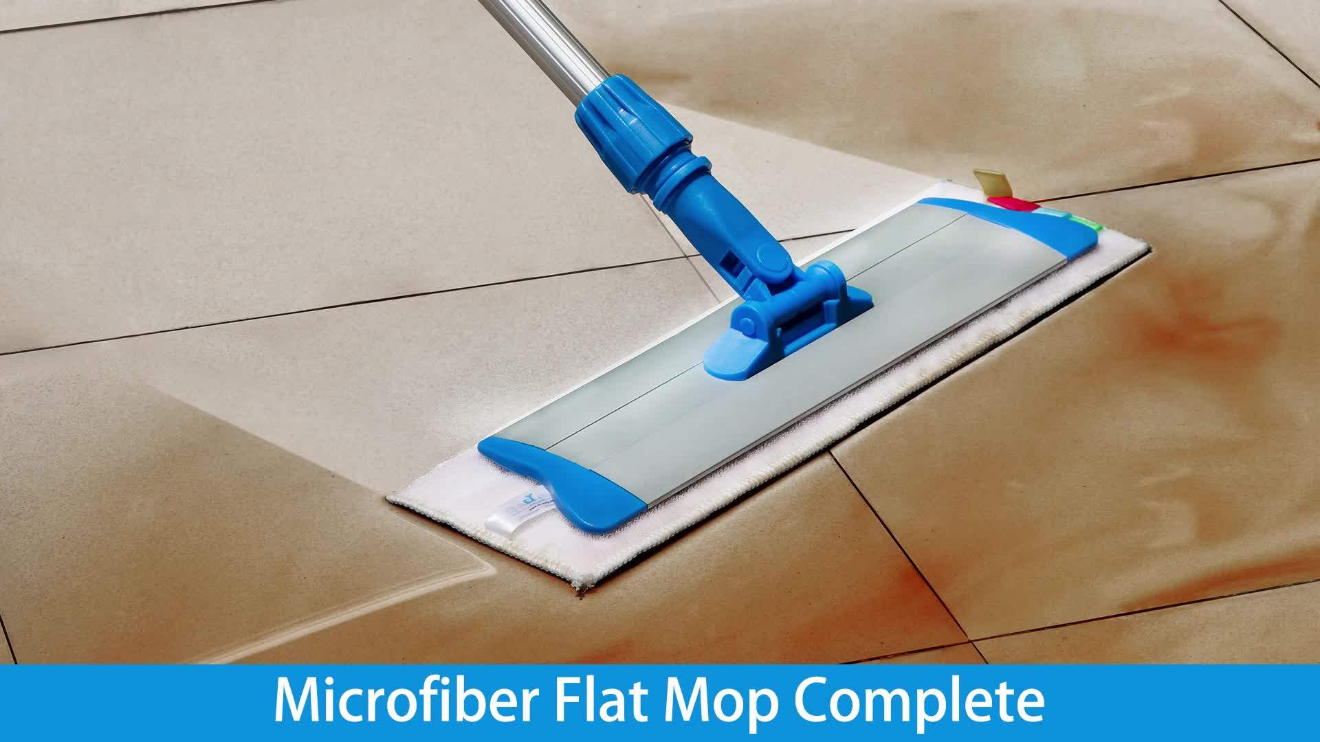 Industrial Aluminium Handle 40cm Magic Frame Washable Microfiber Pads ...