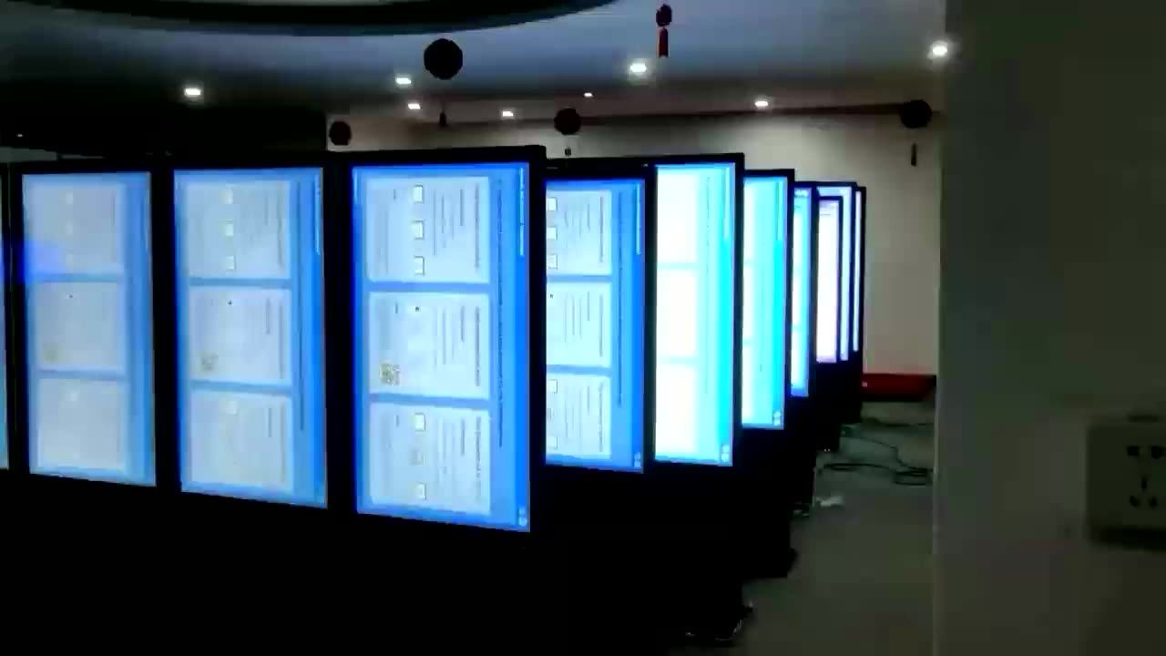 Custom Indoor Floor Stand Advertising Display Lcd Touch Kiosk Digital ...
