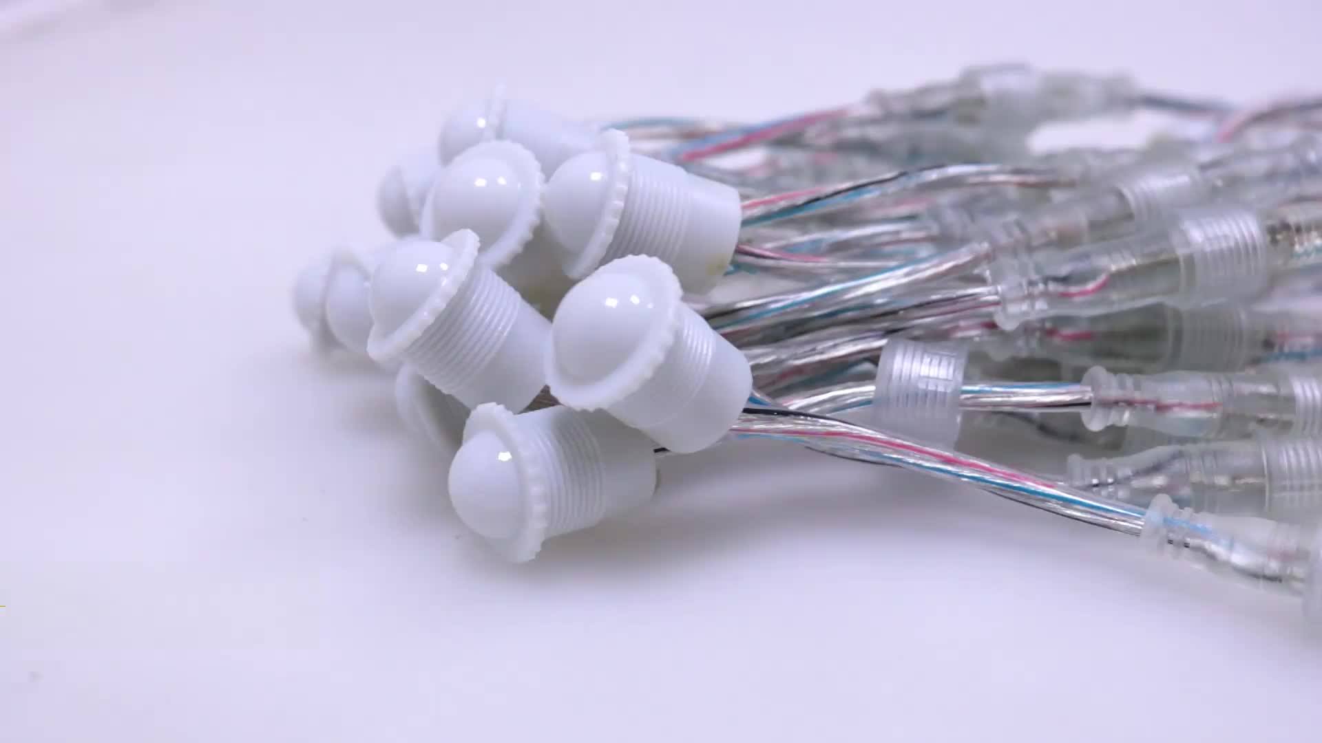 Outdoor Dc5v Led Pixel Spot Lights 17mm Rgb String Ws2812 Waterproof ...