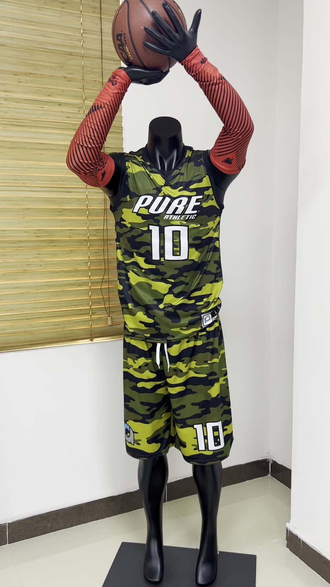 Pure Basketball Uniform Teams Wear Custom Your Own Logo Number ...