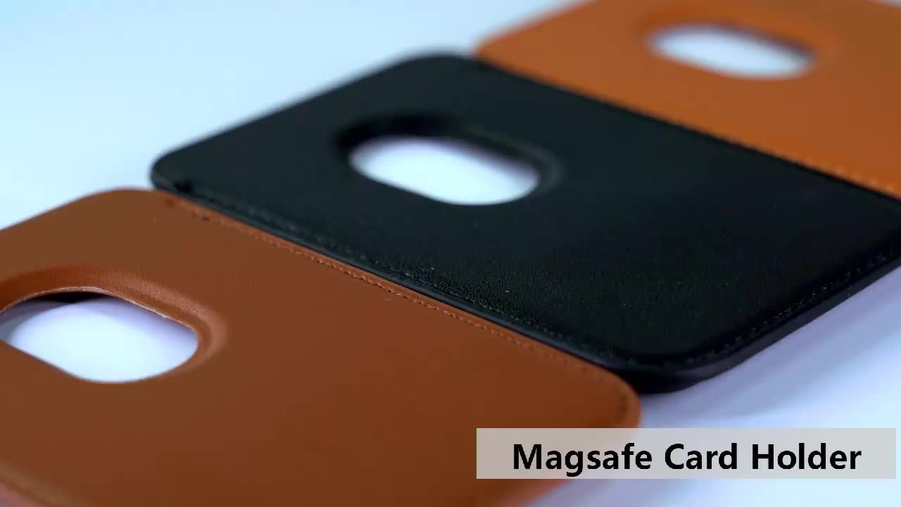 Stamp Logo Rfid Magsafe Stand Wallet Mini Phone Card Holder Case Phone ...