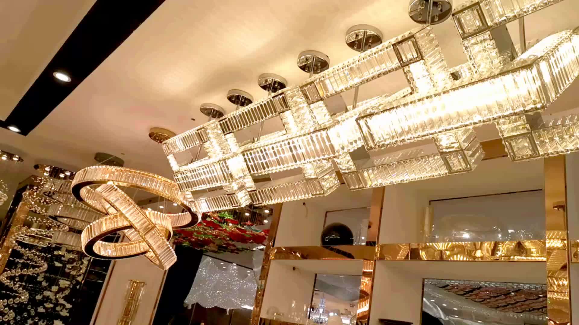Banquet Hall Lustre Moderne Modern Crystal Lighting,Restaurants ...