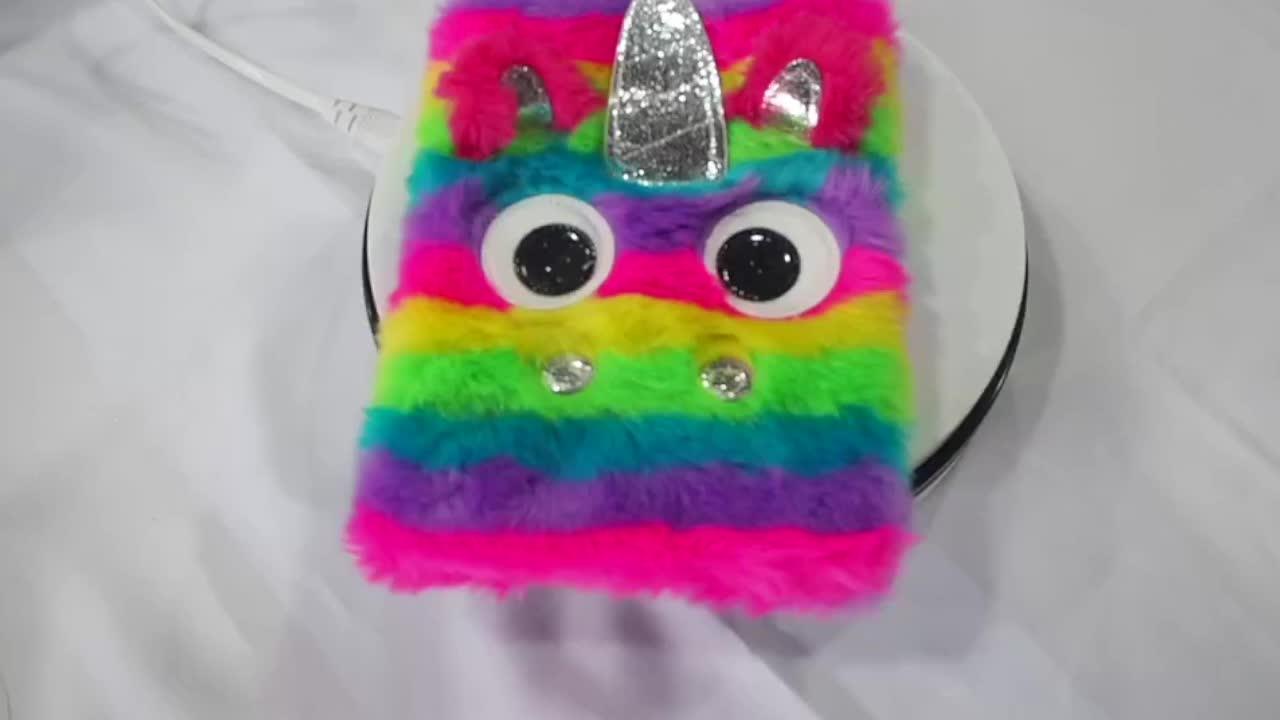 High Quality Plush Cover Cute Notebook/mini Animal Notebook/custom ...