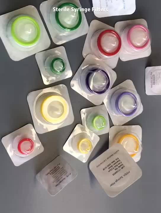 Wholesale Laboratory Pvdf 0.22 Micron Chemical Sterile Syringe Filter ...