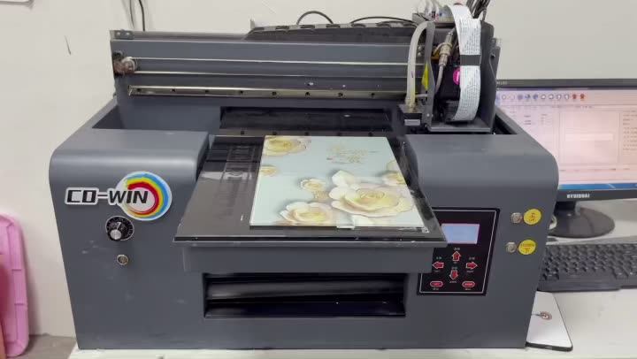 6 Colors A3 A4 Size Uv Led Flatbed Printer Cheapest Uv Printer On Sale ...