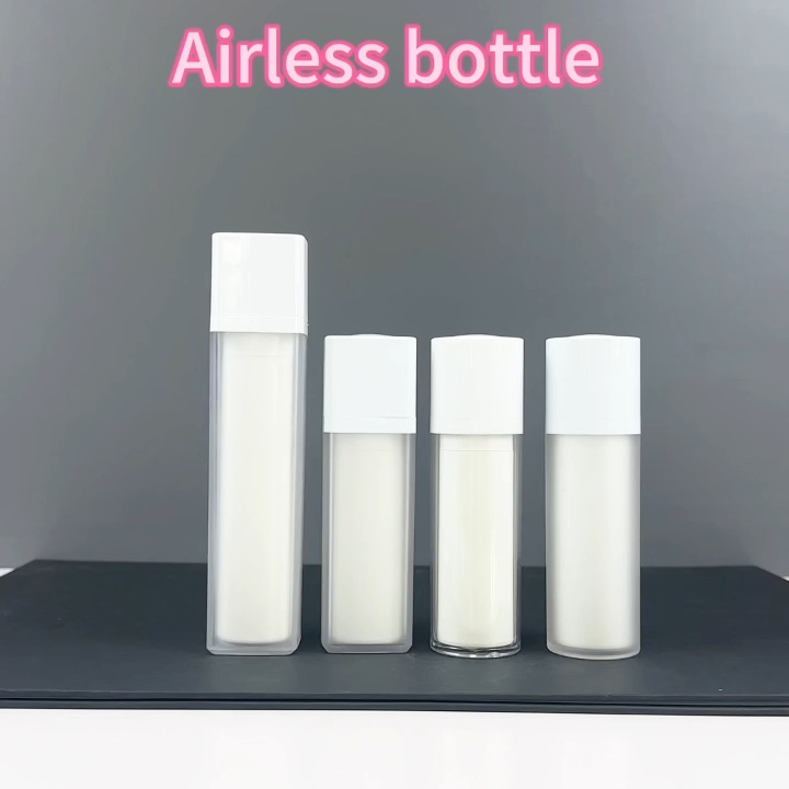 Luxury Replaceable Square Airless Pump Bottle 30ml 50 Ml Airless Lotion Bottle Sunscreen Airless ...