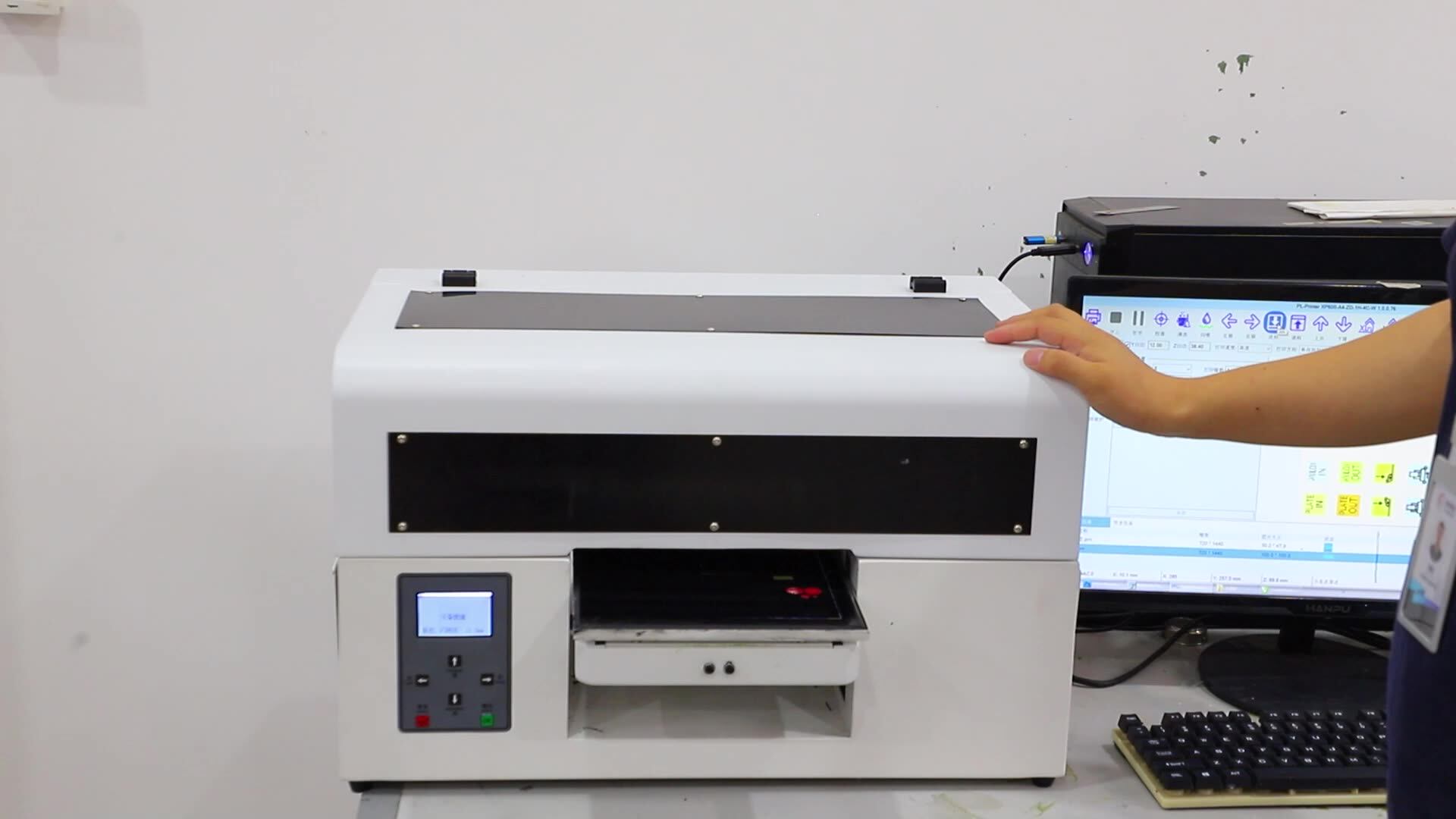 A4 Factory Price Inkjet Uv Flatbed Printer For Pen Golf Ball Pvc Card ...