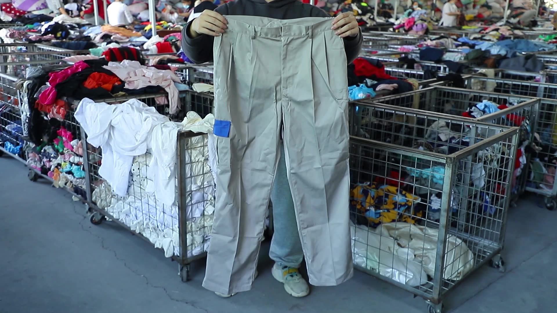 Used Brand Men Stock Cargo Pants Second Hand Brand Clothes Bale Used ...