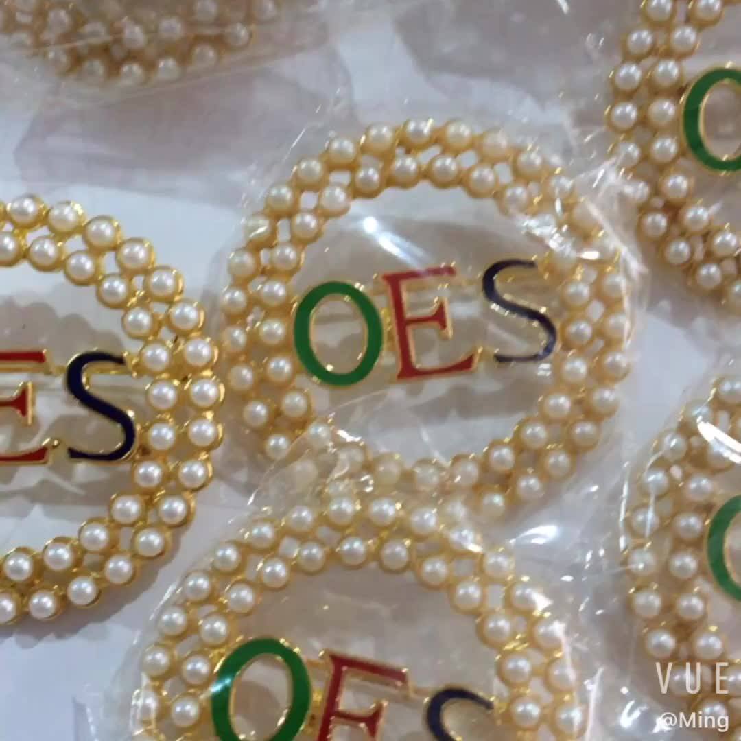 Custom Oes Eastern Star Lapel Pins Jewelry,High Quality Eastern Star ...