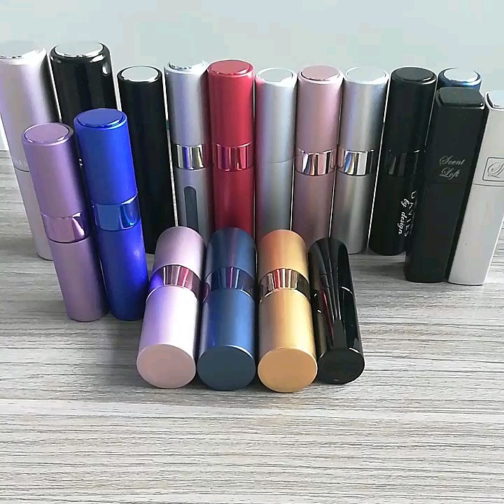 8ml 10ml 15ml Aluminium Shell Refill Twist Up Open Perfume Atomizer For ...